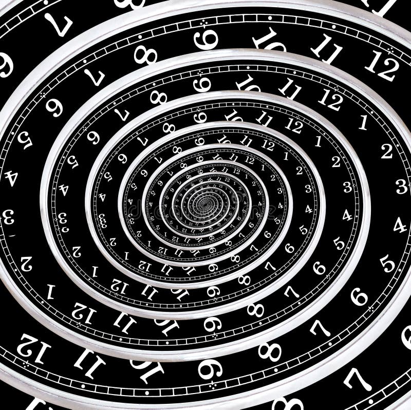 Twisted Black Watch Face Abstract Background Stock Photo - Image of ...