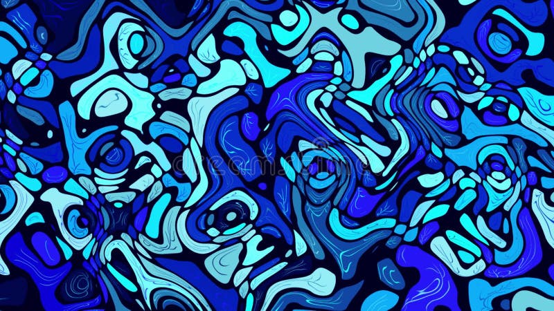 Twisted Blue Gradient Liquid Motion Blur Abstract Backgrounds. Stock ...