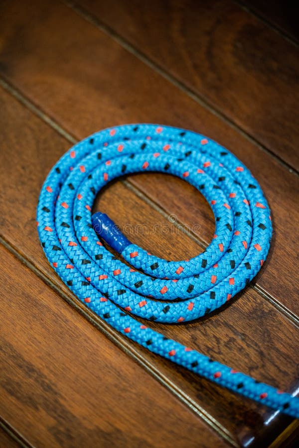 Twisted blue rope stock photo. Image of cable, fiber - 255962666