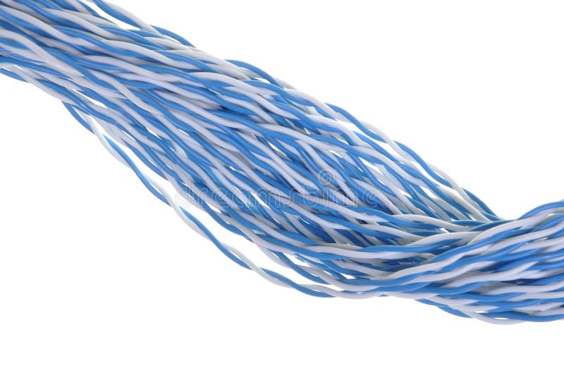 Twisted blue wires stock photo. Image of connection, industry - 27996678