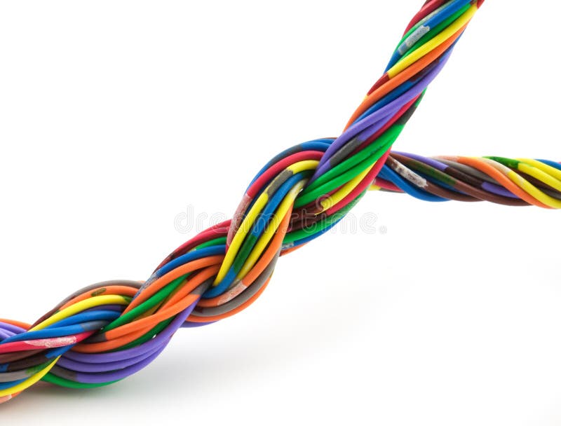 Twisted cable stock photo. Image of cord, multicolored - 11740128
