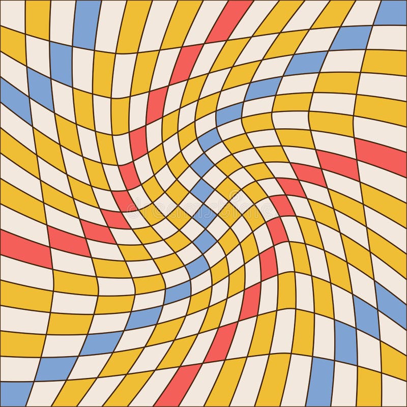 Retro Wavy Checkerboard Stock Illustrations – 337 Retro Wavy ...