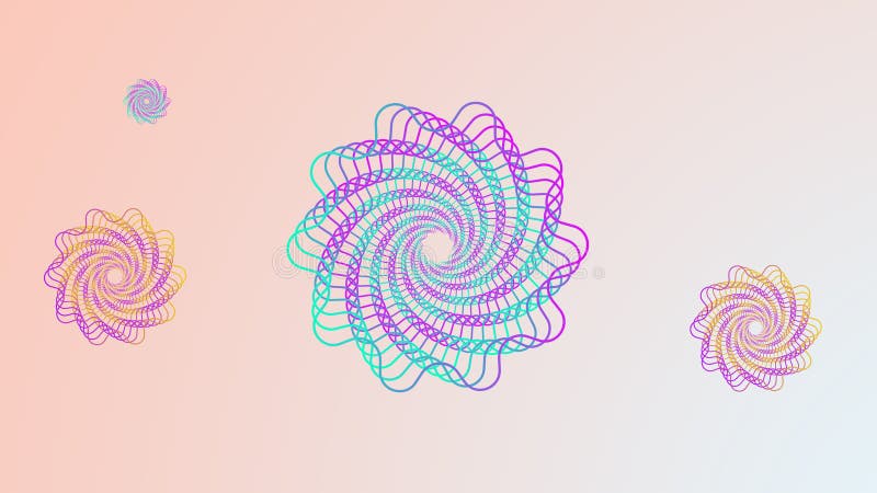 Twisted Circle Shape Abstract Desktop Wallpaper | Colorful Circle Made ...