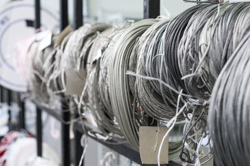 Twisted Coils of Wire and Insulated Wire. Stock Image - Image of ...