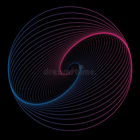 Twisted Colored Spiral Curved Wire Frame Tunnel Vector Stock Vector ...