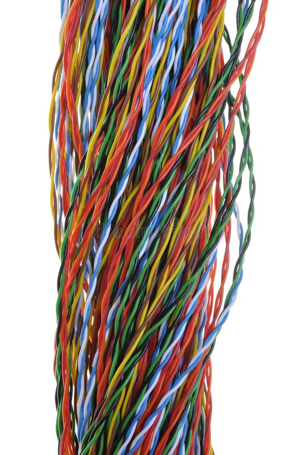 Old twisted wires stock image. Image of electricity, color - 27030605
