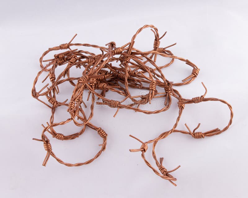 Twisted Copper Barbed Wire Stock Photos - Free & Royalty-Free Stock ...