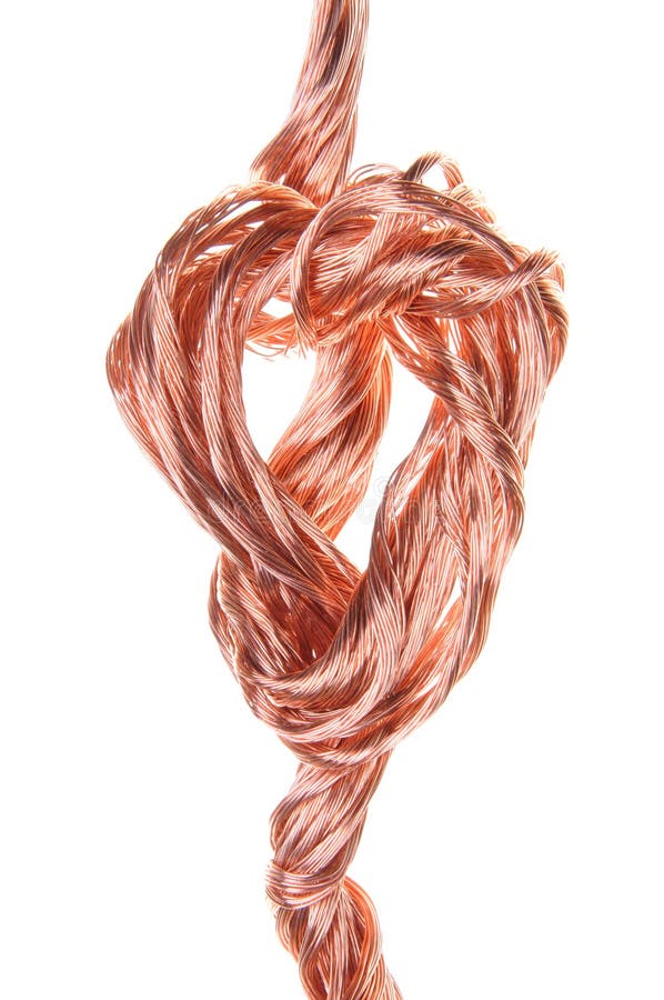 Twisted copper wire stock image. Image of abstract, cable - 42968505