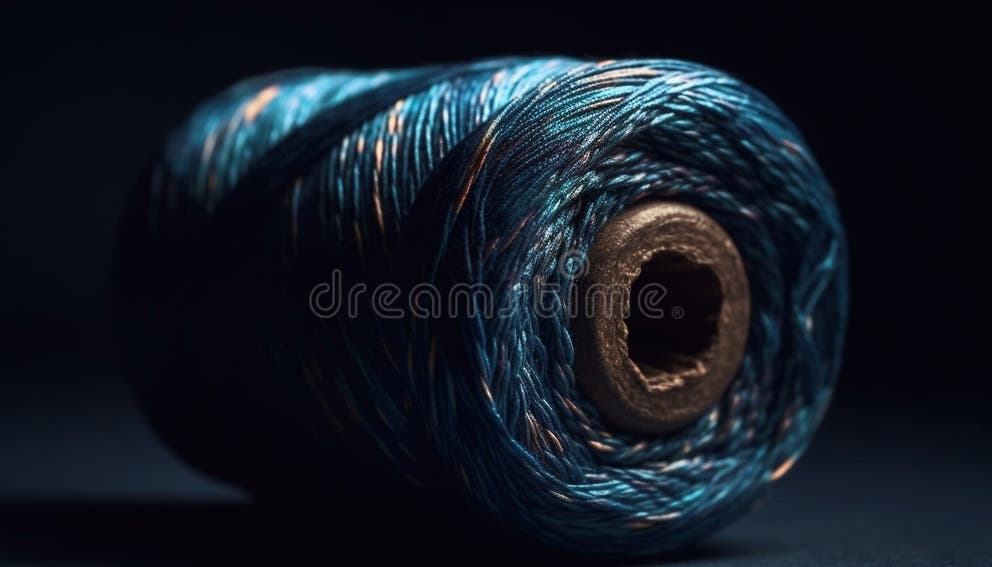 Twisted Copper Wire Spool Creates Abstract Metallic Sewing Pattern ...