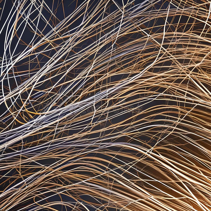 A Twisted and Distorted Texture with Tangled Wires and Distorted Metal4 ...