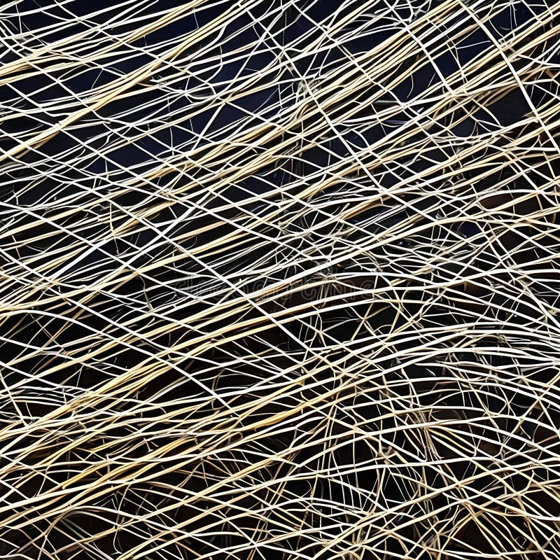 A Twisted and Distorted Texture with Tangled Wires and Distorted Metal3 ...