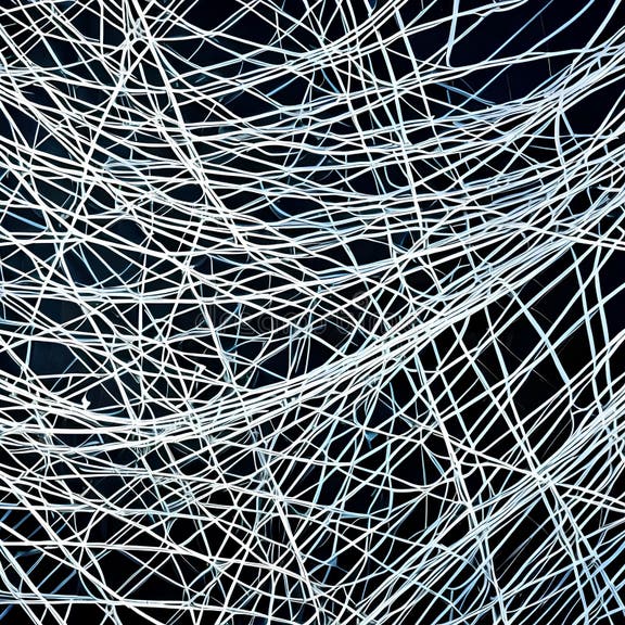 A Twisted and Distorted Texture with Tangled Wires and Distorted Metal5, Generative AI Stock ...