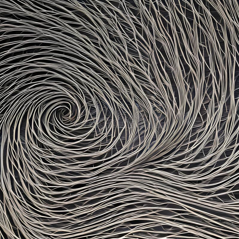 A Twisted and Distorted Texture with Twisted Wire and Warped Plastic3 ...