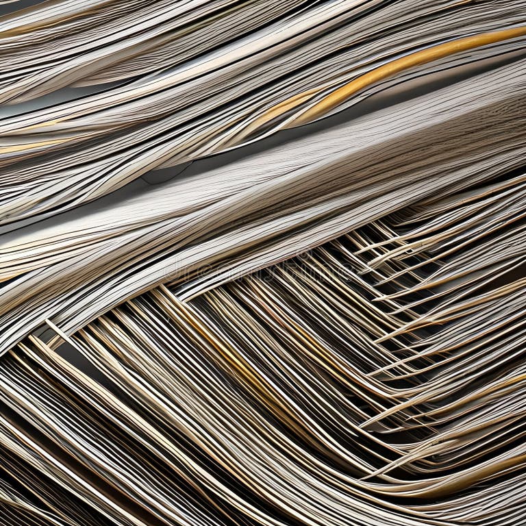 A Twisted and Distorted Texture with Twisted Wire and Warped Plastic2 ...