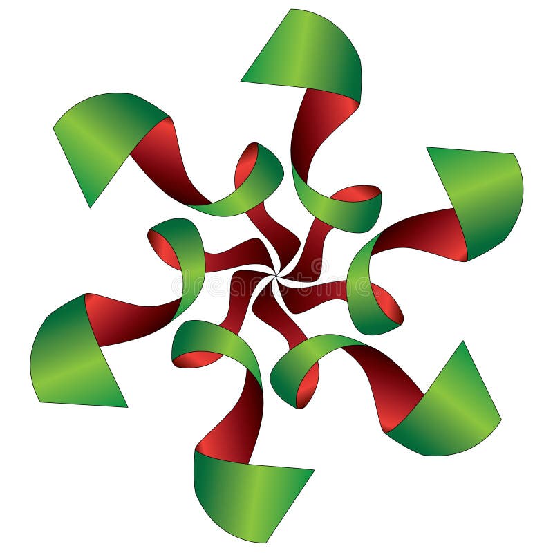 Twisted Flying Ribbons stock vector. Illustration of classic - 8082960