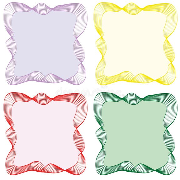 Twisted frame stock vector. Illustration of curves, harmonious - 10641931