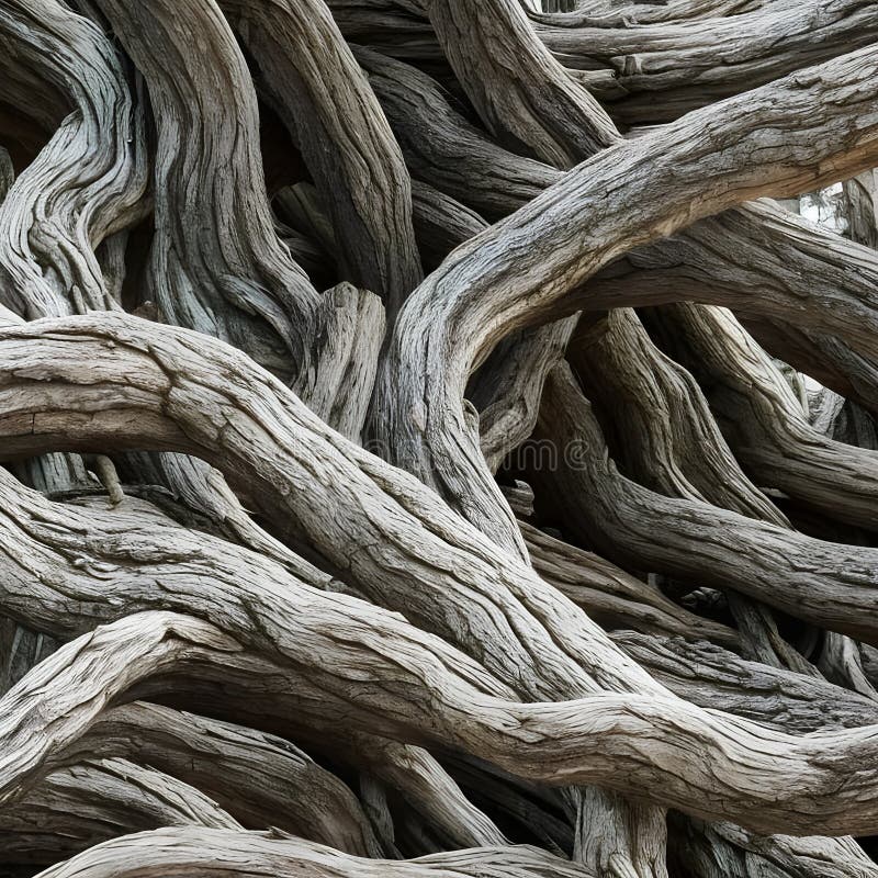 A Twisted and Gnarled Texture with Twisted Branches and Roots3 ...