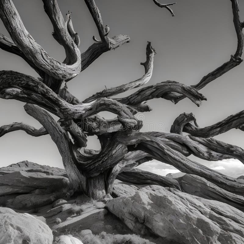 A Twisted and Gnarled Texture with Twisted Branches and Roots1 ...