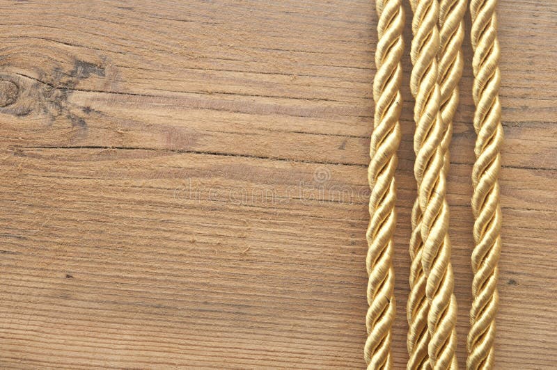 Gold rope with tassel stock image. Image of baroque, packing - 34690525