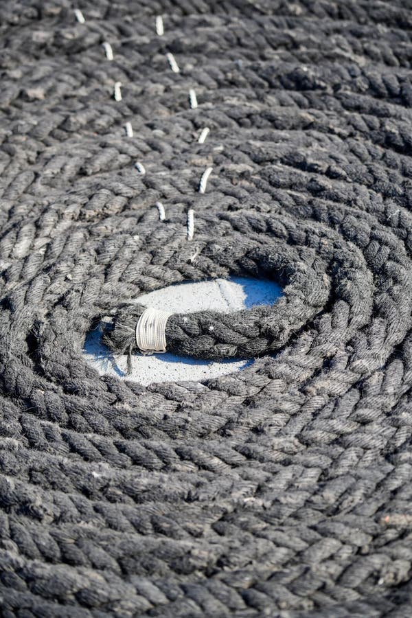 Twisted gray rope stock photo. Image of line, closeup - 263428190
