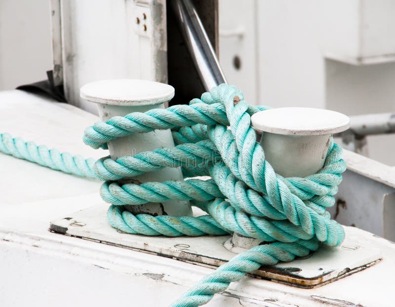Nautical mooring rope stock photo. Image of moor, knotted - 20778960