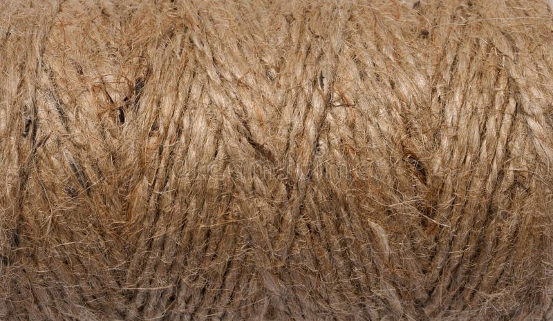 Twisted Jute Rope Texture, Full Frame, Wrapping Rope Stock Photo ...