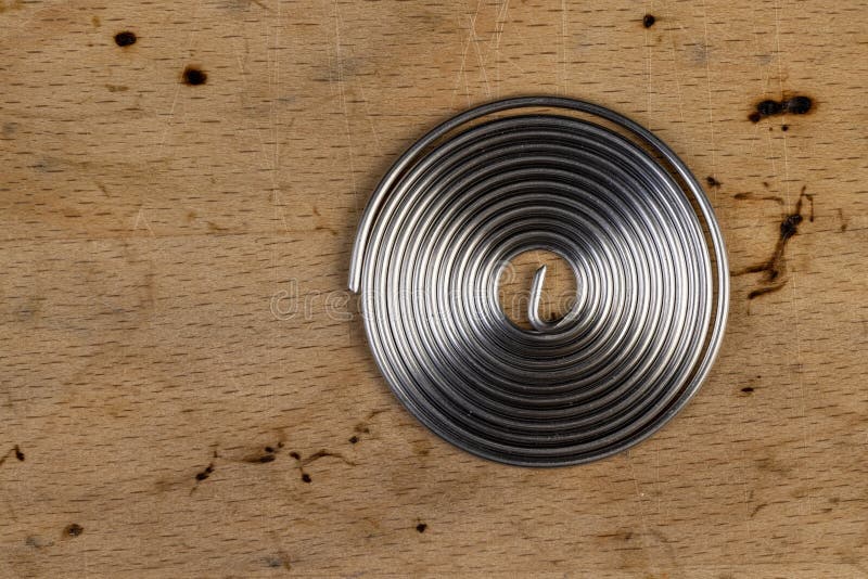 Twisted Like a Spring Solder for Repair Work with Soldering Stock Image ...