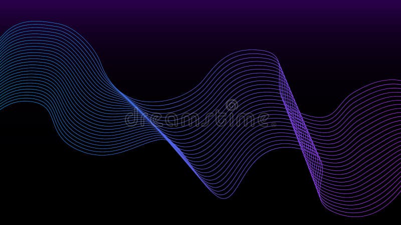 Twisted Lines. Vector Abstract Background with Colored Lines ...