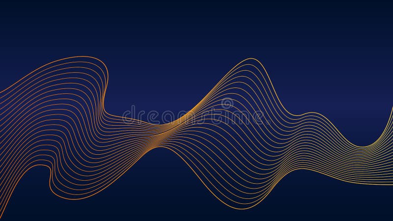 Twisted Lines. Vector Abstract Background with Colored Lines ...