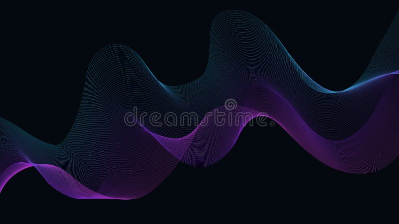 Twisted Lines. Vector Abstract Background with Colored Lines ...