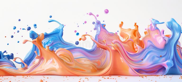 A Twisted, Liquid Metallic Shape in 3D or a Melted Chrome Liquid Metal ...