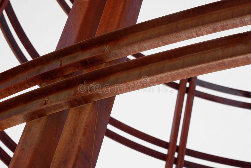Twisted metal stock photo. Image of metal, rusted, rivets - 58045158