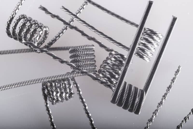Twisted Multi Strand Vaping Coils Example. Stock Image - Image of ...
