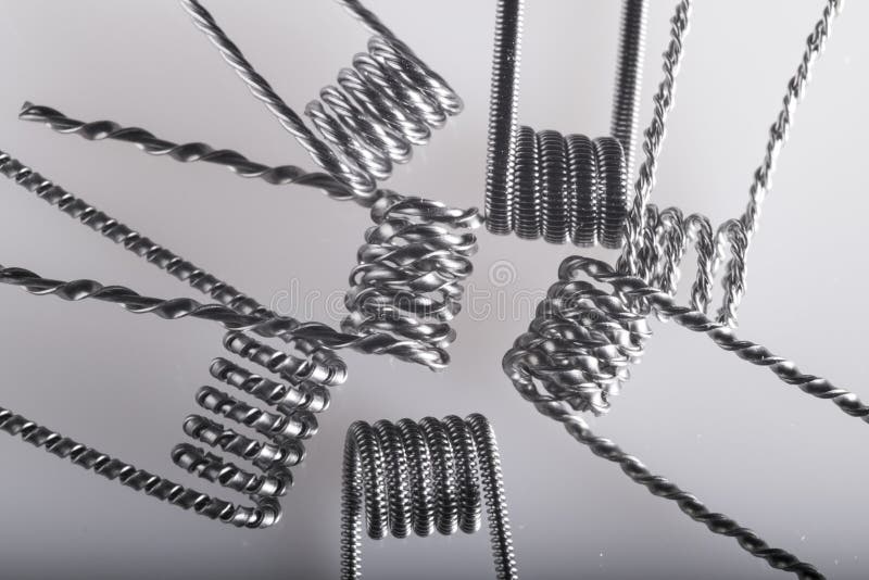 Twisted Multi Strand Vaping Coils Example. Stock Photo - Image of ...