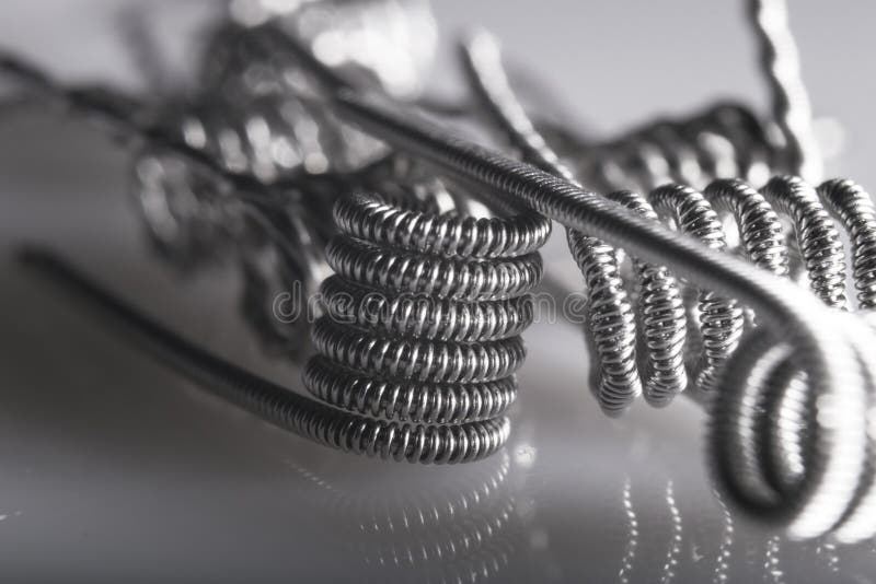 Twisted Multi Strand Vaping Coils Example. Stock Photo - Image of ...