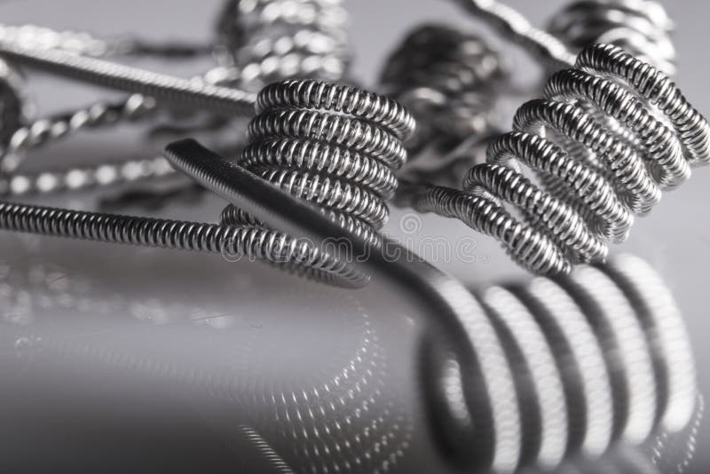 Twisted Multi Strand Vaping Coils Example. Stock Photo - Image of gauge ...