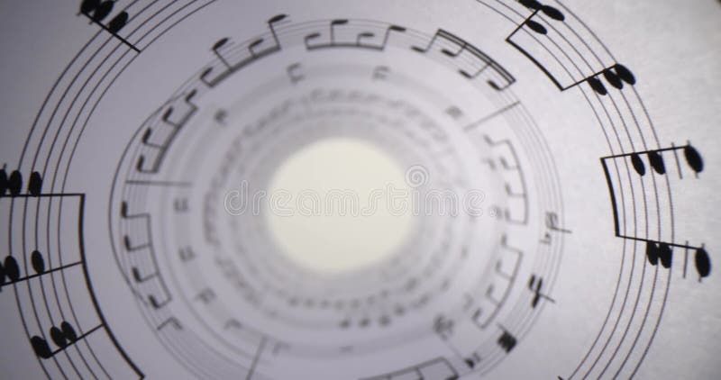 Twisted Music Paper with Staves Ready for Musical Notation Stock ...