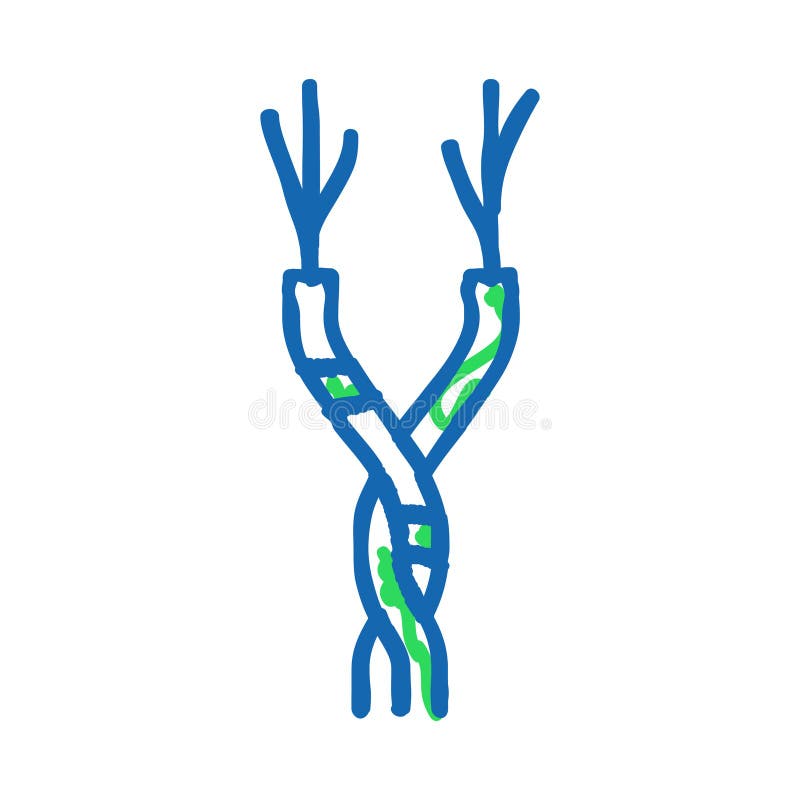 Twisted Pair Cable Icon Doodle Illustration Stock Illustration ...