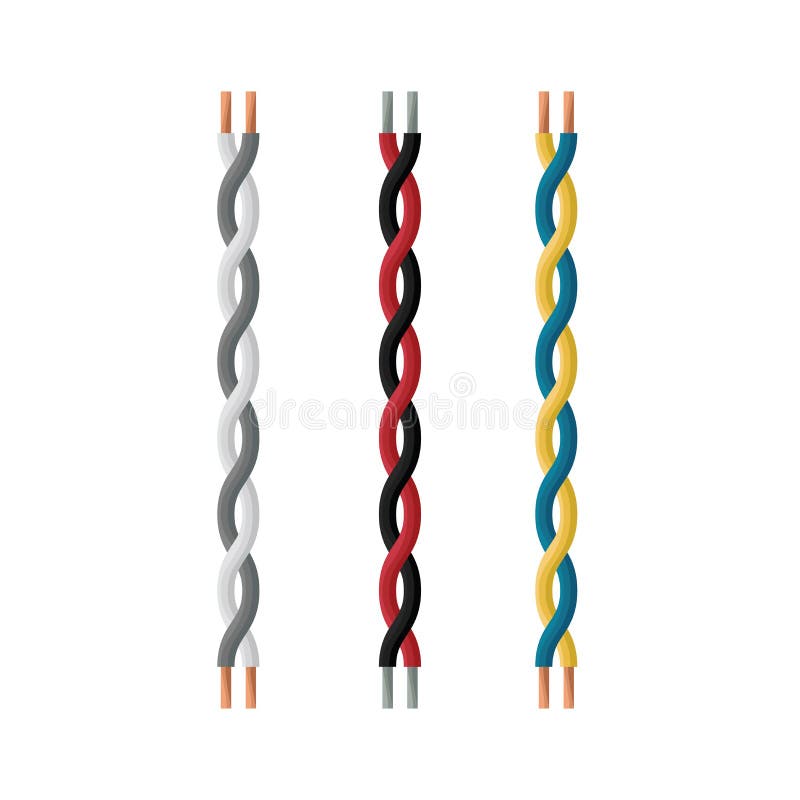Twisted Paired Electrical Wires. a Wire is an Electrical Product that ...