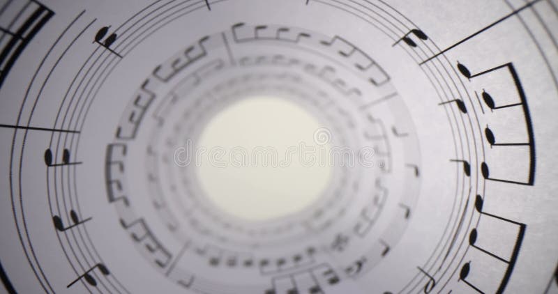 Twisted Music Paper with Staves Ready for Musical Notation Stock ...