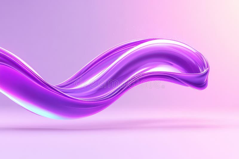 Twisted Purple Gradient Abstract Shape on Fluid Background Stock ...
