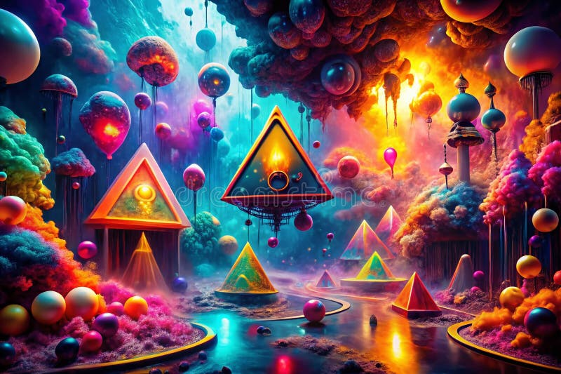 Twisted Reality Warning Signs Exploring Abstract Exclamation Marks in a ...