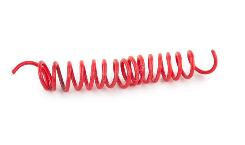 Twisted red wire stock image. Image of element, energy - 90911061