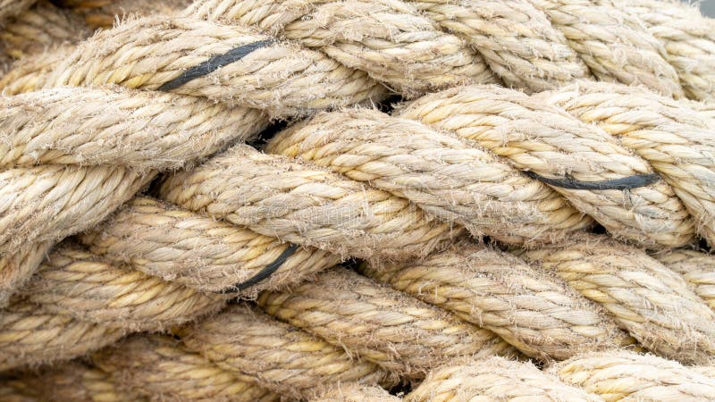 Twisted Rope Jute Texture Close Up Stock Image - Image of cord, fabric ...