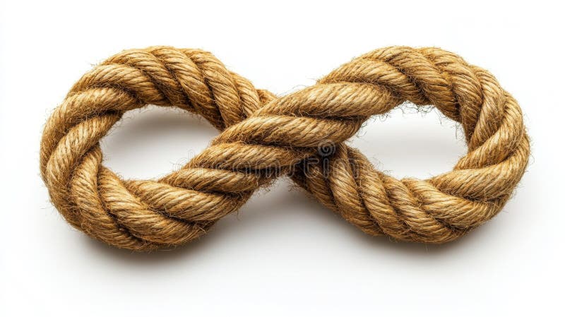 Twisted Rope in the Shape of Infinity Symbol Generative AI Stock ...