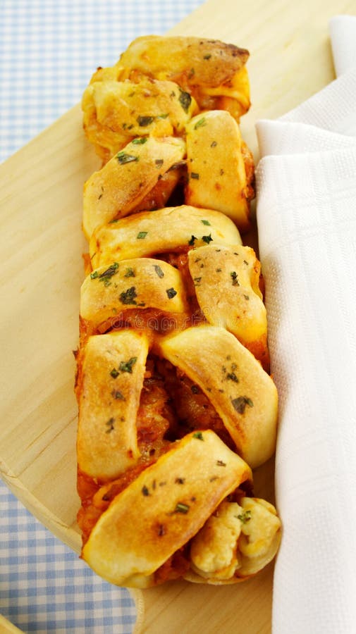 Twisted Savory Loaf stock image. Image of food, cooking - 9728705