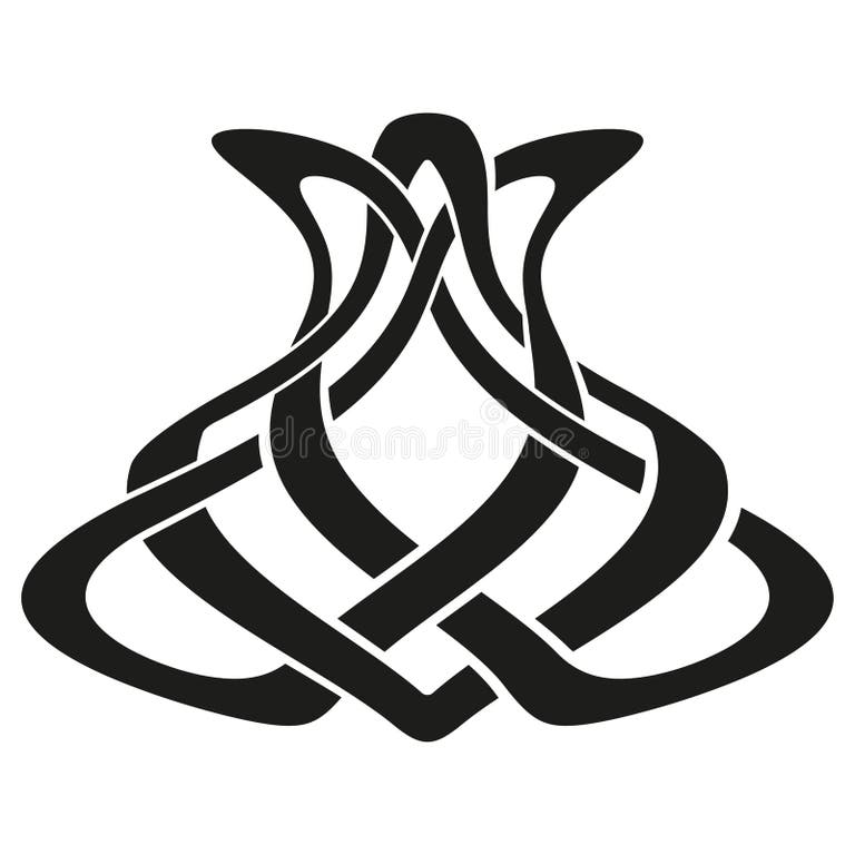 Twisted Shape Icon. Interwoven Loop Vector. Abstract Crossing Form ...