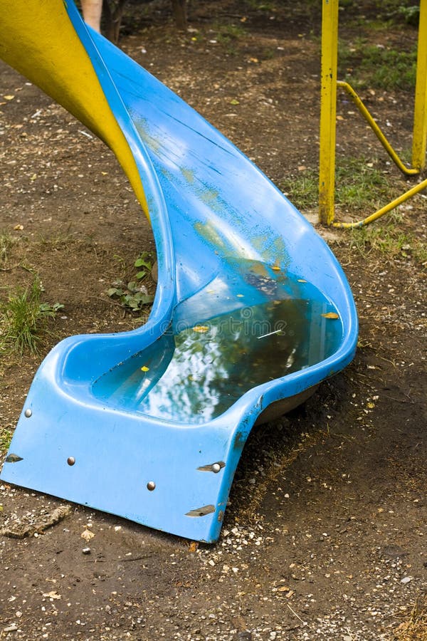 Twisted slide with water stock photo. Image of slide - 42667354
