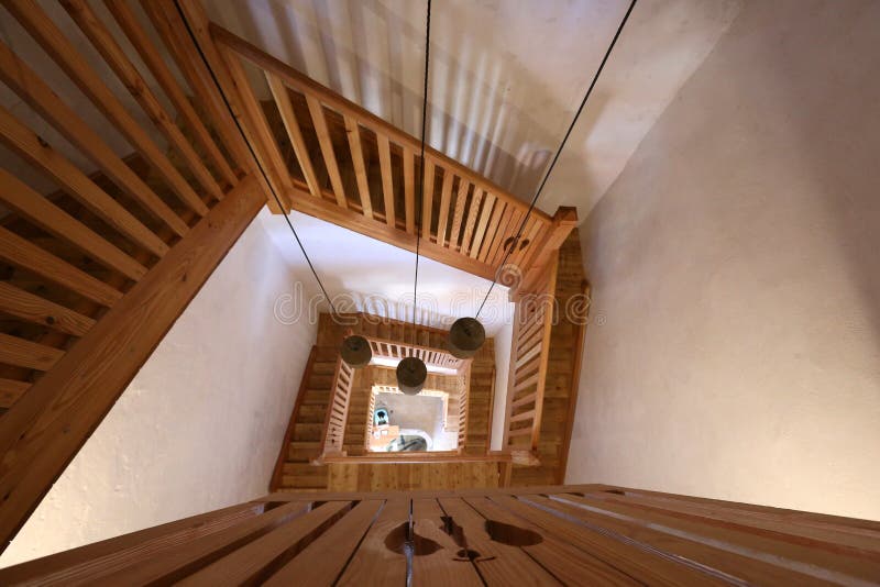 Twisted spiral staircase stock image. Image of summer - 123775811