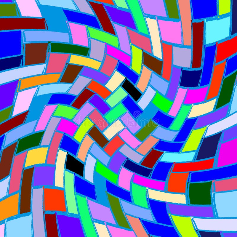 Twisted square pattern stock vector. Illustration of lines - 37618538